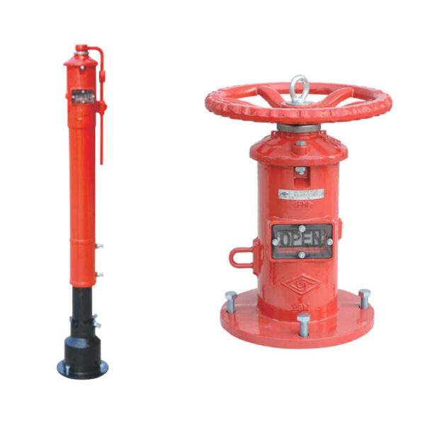 Grooved NRS gate valve with post flange and wrench nut - TPMCSTEEL