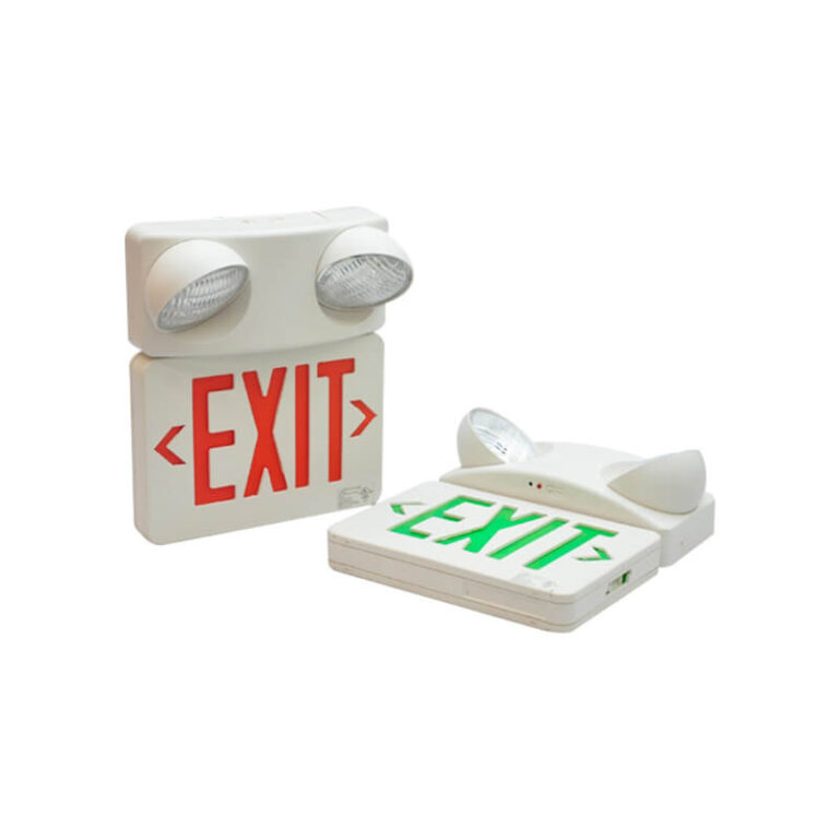 UL exit sign with top emergency light combo - TPMCSTEEL