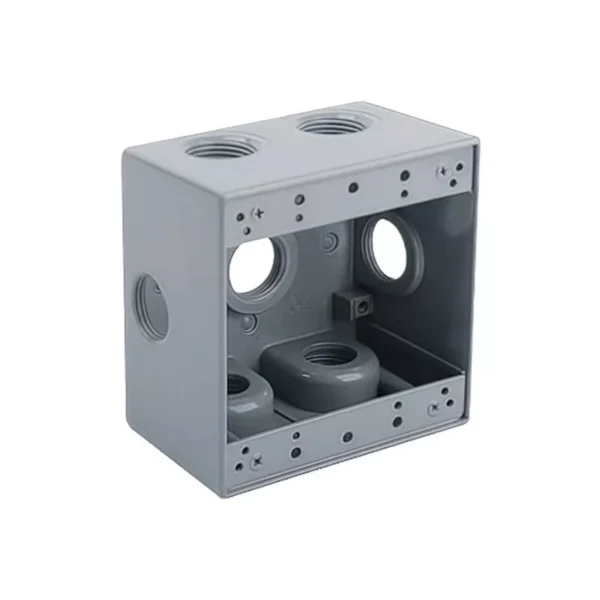 2-gang weatherproof deep outlet box - UL Listed - TPMCSTEEL