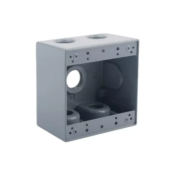 2-gang weatherproof deep outlet box - UL Listed - TPMCSTEEL