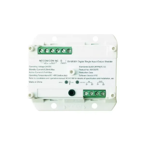 Addressable single input/output module (NFPA 72) - UL Listed