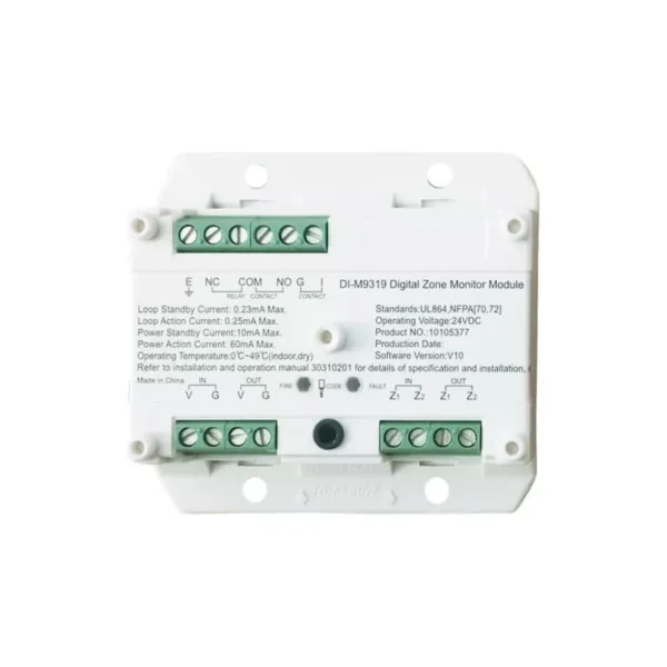 Addressable zone monitor module (NFPA 72) - UL / FM Approved