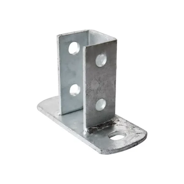 Strut channel post base (Rectangular base) - TPMCSTEEL