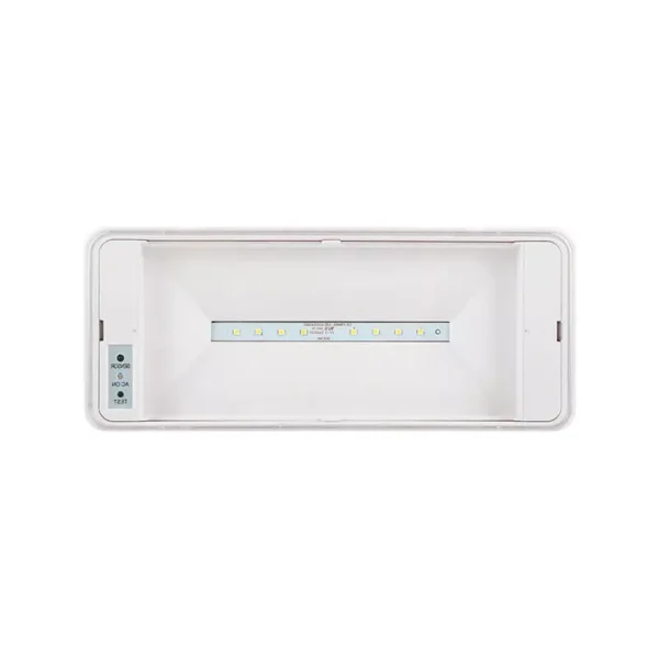 Self-contained waterproof maintained recessed emergency light